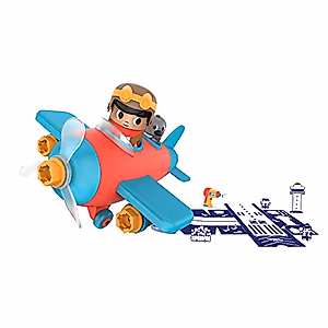 Educational Insights Design & Drill Bolt Buddies Plane Take Apart Toy with Electric Toy Drill, Preschool STEM Toy, Gifts for Boys & Girls, Ages 3+