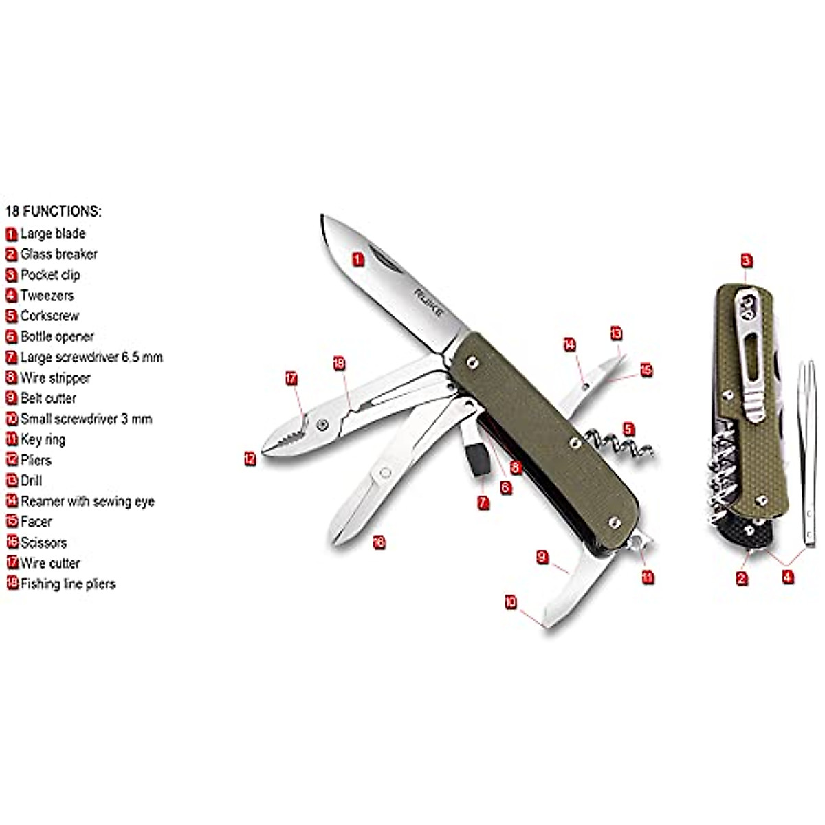 RUIKE RK-M41G M41-G Green G10