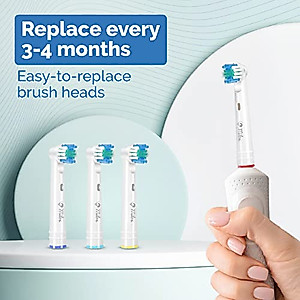 Milos Electric Toothbrush Heads - 4 Pack, Professional Toothbrush Replacement Heads, Compatible with Oral-B Toothbrushes