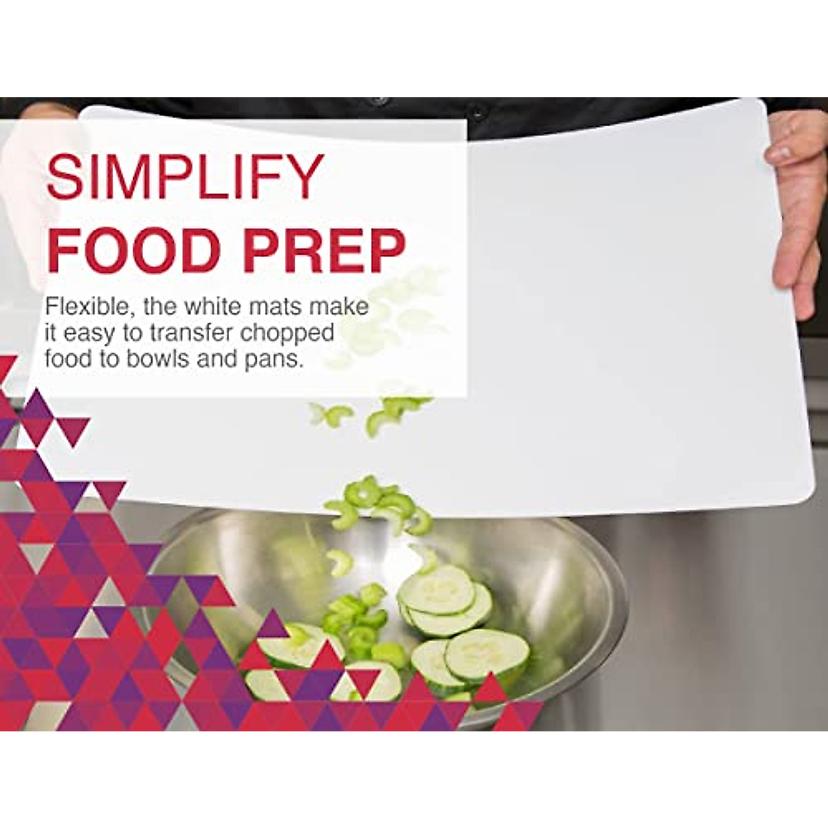 Arrow Plastic Flexible Cutting Mats - White Cutting Board, 10 Pack - Made in the USA, BPA Free - Ideal for Cutting and Chopping - Measures 15 x 12 Inches