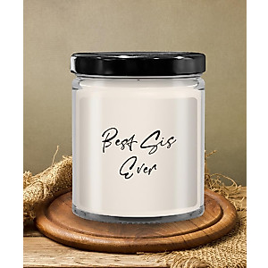 Best Sis Ever Candle Vanilla Scented Soy Wax 9oz Candle