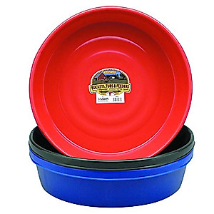 Little Giant® Plastic Utility Pan | Feed Pan | Durable & Versatile Livestock Feeding Bucket | Made in USA | 3 Gallon | Green