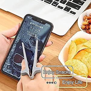 Finger Snack Chopsticks 6 pcs for Gamers Potato Chips Small Tongs Lazy Auxiliary Controllers PC Phones Accessories