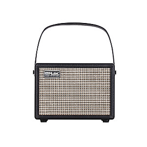 Acoustic/Electric Guitar Amplifier, 15 Watt Portable Bluetooth Amp for Guitar Acoustic/Electric with Reverb Effect, 2 Band EQ,Black