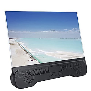 14" Screen Magnifier, HD Mobile Phone Magnifier with Bluetooth Speaker, Smartphone Screen Projector for Movies Videos and Gaming