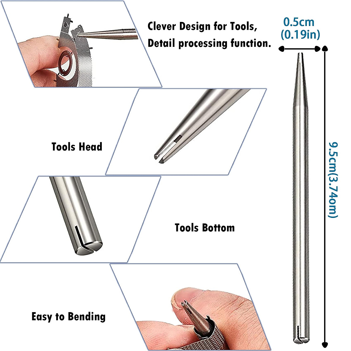 EuTengHao 20Pcs 3D Metal Model Kit Professional Metal Puzzle Tool Set for DIY 3D Metal Jigsaw Puzzles with Tab Edge Cone Shape Bending Assist Tools Nozzle Nose Pliers Tweezers Files Carving Knives