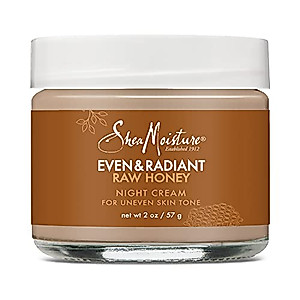 SheaMoisture Even and Radiant Face Cream For Uneven Skin Tone and Dark Spots Night Cream With Raw Honey 2 oz