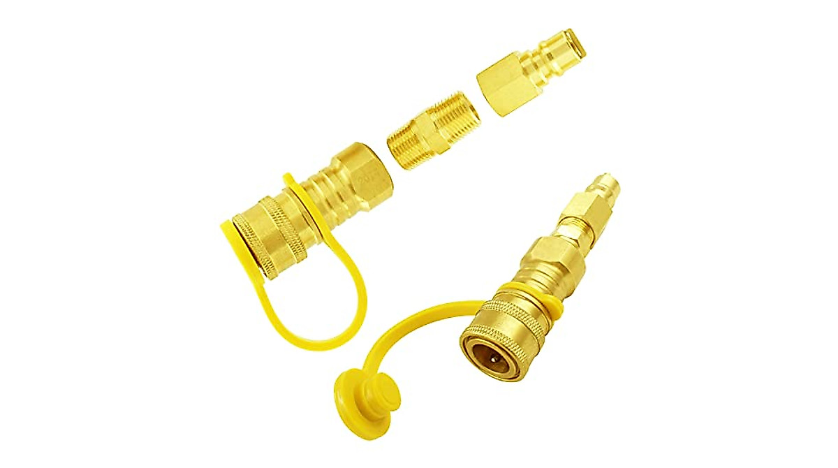 3/8" Natural Gas & Propane Quick Connect Fittings Kit