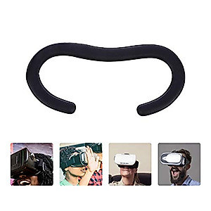 Hemobllo VR Face Cover Cushion Replacement PU Foam Soft Eye M-Ask Pad Compatible for Oculus Rift Cv1 VR Black