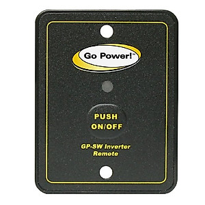 Go Power! GP-SW-REMOTE Inverter Remote for the GP-SW1500 12 & 24 Volt , Black