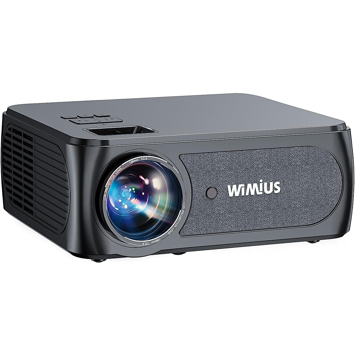 5G WiFi Bluetooth Projector, WiMiUS Top K8 Full HD 4K Projector Support 4P/4D Keystone, 50% Zoom, Bluetooth 5.1 Outdoor Video Projector for PC Smartphone USB (200000H)