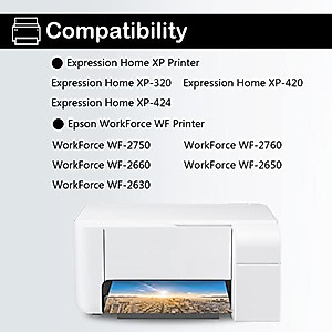 Doswy 3 Packs 220XL Remanufactured Ink Cartridge Replacement for Epson 220 XL T220XL High Yield for Workforce WF-2760 WF-2750 WF-2630 WF-2650 WF-2660 XP-320 XP-420 Printer (Cyan, Yellow, Magenta)