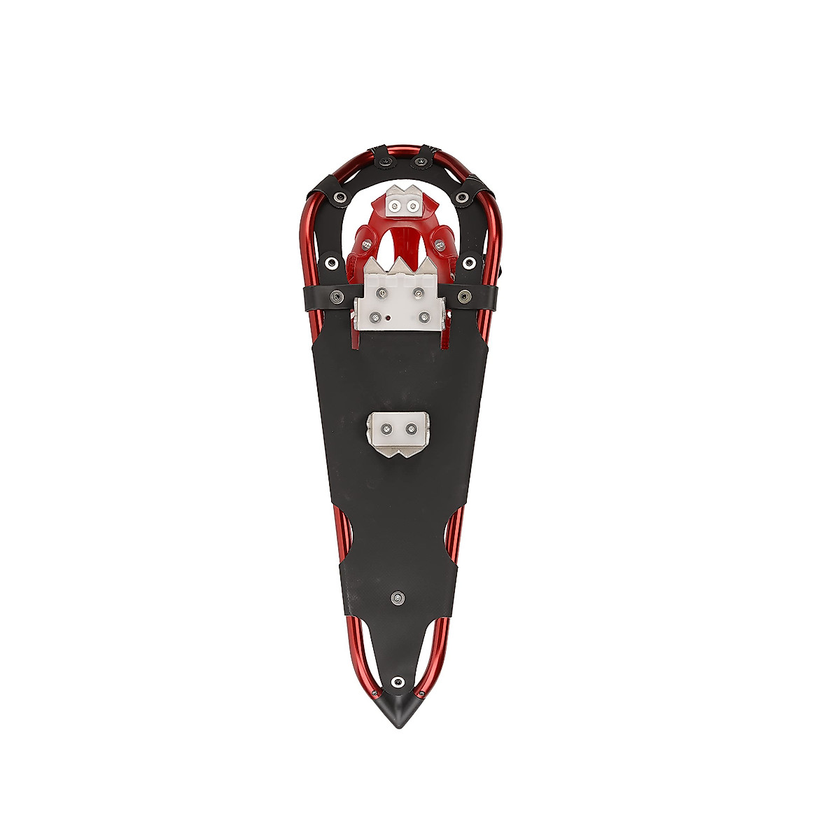 Crescent Moon Yellowstone 24.5 Aluminum Snowshoe (Red): Unisex, Ultralight Trail Snowshoe with Award Winning Single Loop Pull Binding, Aluminum Crampons and Heel Lifts