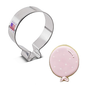 Balloon Cookie Cutter 3.25" Made in USA by Ann Clark