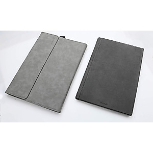 LnarrCase Surface Pro Case for Microsoft Surface Pro 7 / Pro 6 / Pro 5 / Pro 4 12.3 Inch Tablet Multiple Angle Viewing Compatible with Type Cover Keyboard -Grey