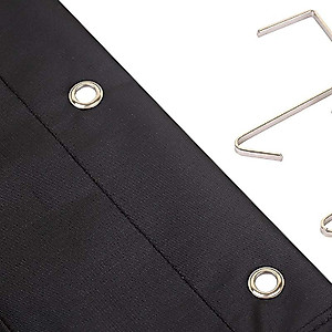 Hanging File Holder Organizer Rack, 30 Pocket File Folder Black, Wall Mount, Folder Tabs, 5 Metal Hooks, Hang Desk File, Letter, Magazine, Mail, Calendar, Home Decor Storage Cabinet, Office, Shelf