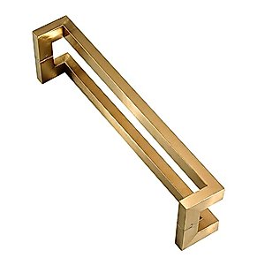 SUCHETA 42.5/60/80/120cm Square Stainless Steel Push Pull Modern Door Handle,Modern Commercial Entry Modern Door Handle for Shower Sliding Glass/Barn Door/Interior Exterior Door (Size: 1200mmx1175mm