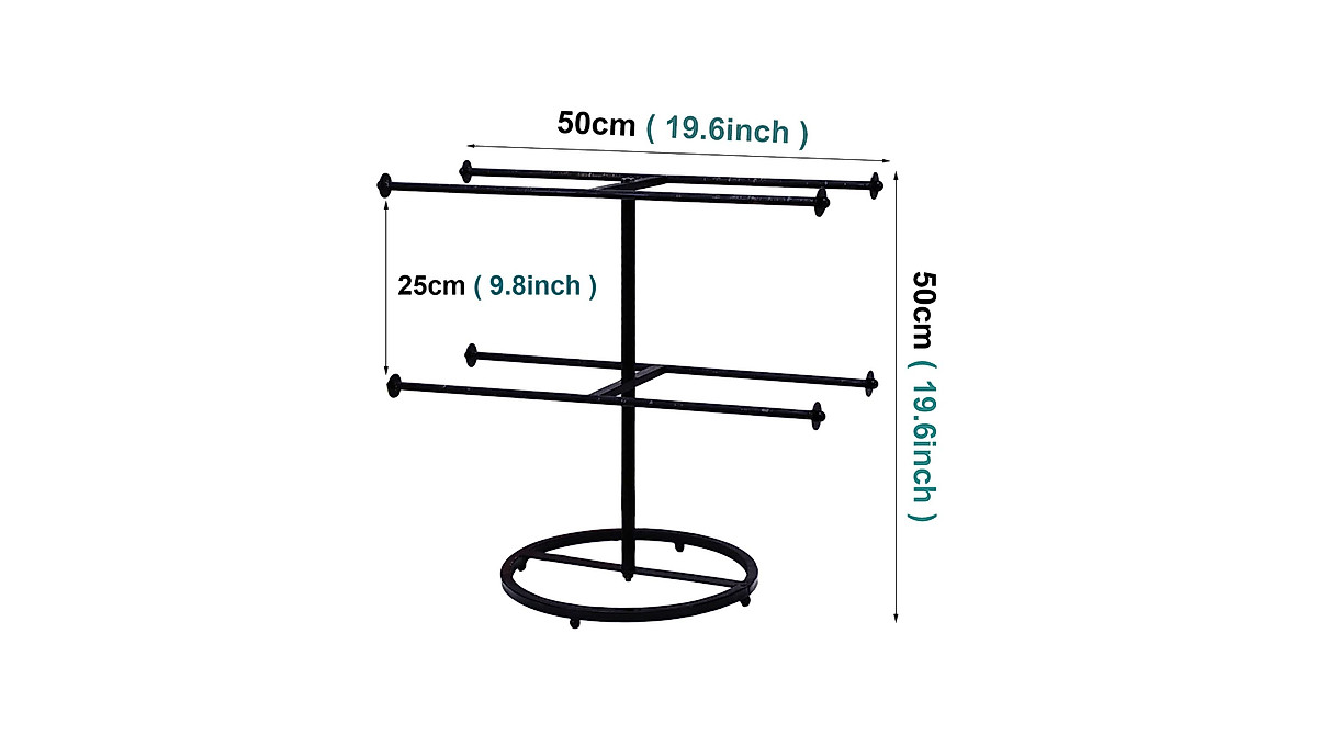 Dual-Sided Ribbon Display Stand for Crafting & Storage