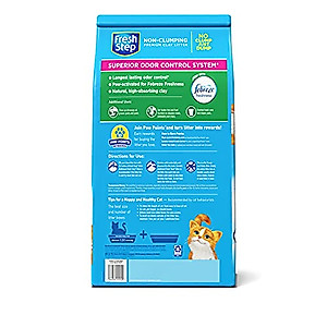 Fresh Step Non-Clumping Premium Cat Litter with Febreze Freshness, Scented, Multi, 224 Ounce (Package May Vary)