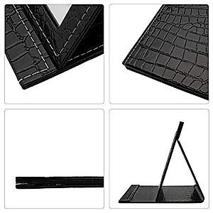 Oneuo Desktop Mirror, Portable Folding Vanity Mirror, Tabletop Mirror with Stand for Cosmetics Personal Beauty, Makeup Mirror