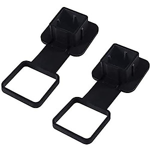 2PCS 2” Trailer Hitch Cover 2 inch Trailer Hitch Plug Tow Receiver Tube Plug Cap Hitch Receivers Cover Compatible with Class 3 4 5 GMC Toyota Ford Jeep Dodge Nissan Mercedes Benz BMW Polaris ATV UTV