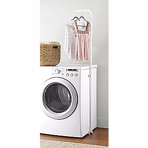 Whitmor Magnetic Laundry Valet Hanging Rod - White