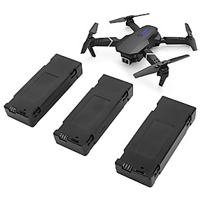 3Pcs 3.7V 1800mAh Drone Lipo Replacement Battery Compatible with E88 E88Pro E100 E99 K3 K6 E89 P1 P4 P5 P8 P10 RC UAV Drone, RC Quadcopter Drone Lithium Battery with 1 Tow 3 Cable