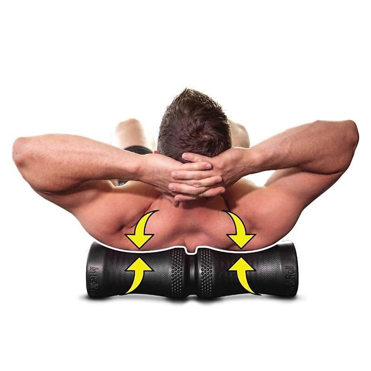 IntelliRoll Max Sport | Textured Extra Firm Density Foam Roller for Muscle Trigger Point Massage, Physical Therapy and Exercise | Advanced Roller Optimized for Neck & Spine, Relieve Back Muscle Pain