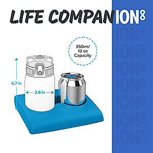 Ion8 Pod Leak Proof BPA Free Kids Water Bottle, 350ml (12 oz), Frosted Navy (B074W4BDG4)