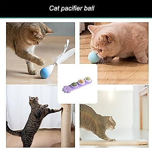 Catnip Chew Toys, Kitten Catnip Balls, Cats Balls Treats Set, Cat Teeth Cleaning Toys, Natural Catnip Balls, Engaging Catnip Playthings, Fun and Interactive Toy for Cats