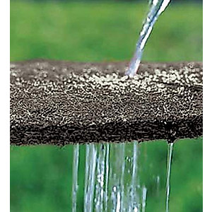 Plow & Hearth 55632 Recycled Rubber Permanent Garden Mulch Border, 120 L x 4.50 W, Black