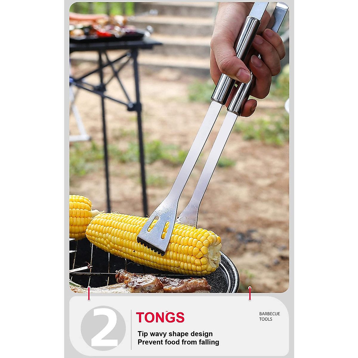 BBQ Grill BBQ Accessories, Stainless Steel Grill Tools Grilling Accessories Grill Set Barbecue Grill Accessories for Outdoor Grill, BBQ Tools Grill Utensils Grilling Tools