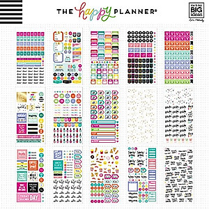me & my BIG ideas Sticker Value Pack for Mini Planner - The Happy Planner Scrapbooking Supplies - Mom Theme - Multi-Color & Gold Foil - Great for Projects & Albums - 30 Sheets, 1529 Stickers Total