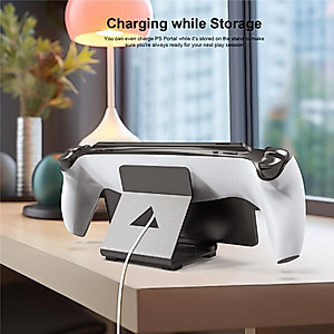 Handheld Game Console Holder Tablets Stand,Tablet Stand for Playstation Portal/for Rog Ally/for Legion Go Game Machine Tablet Stand Holder Accessories (Black)