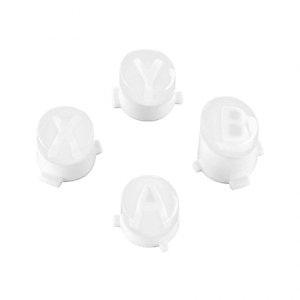 Bullet Buttons ABXY Mod Kit Joystick for Xbox One Xbox One Slim Elite Controller (White)