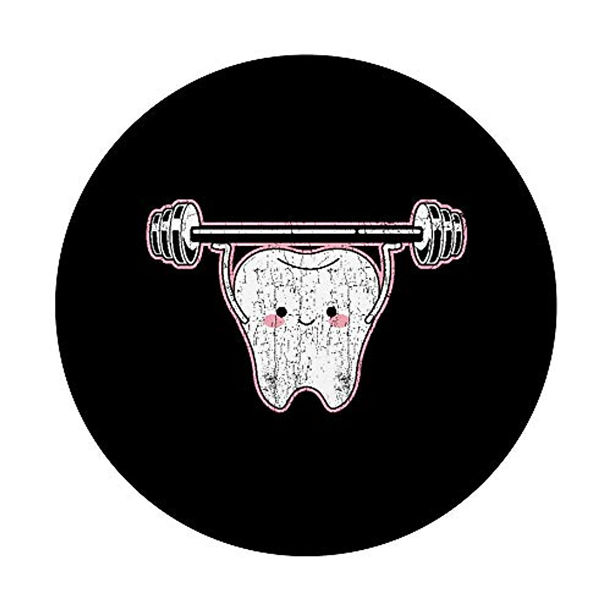 Tooth Funny Apparel Dentist Orthodontist Funny Gift PopSockets PopGrip: Swappable Grip for Phones & Tablets