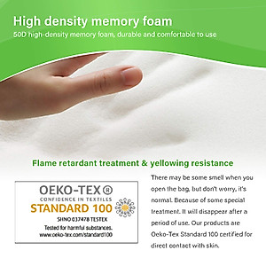 LargeLeaf Extra Thick 2 inches Chair armrest Cushions Elbow Pillow Pressure Relief Office Chair Gaming Chair armrest with Memory Foam armrest Pads 2-Piece Set of Chair (Black)