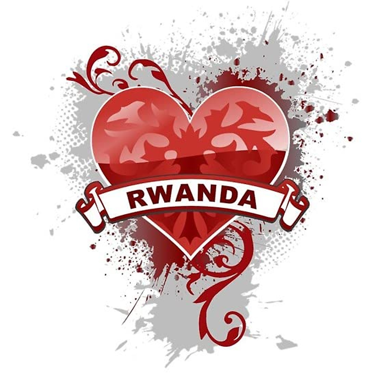 CafePress Heart Rwanda Mug Ceramic Coffee Mug, Tea Cup 11 oz