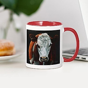 CafePress Hereford Cattle Mug Ceramic Coffee Mug, Tea Cup 11 oz