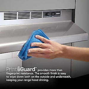 Broan-NuTone 4130SF Fingerprint Resistant Ductless Under-Cabinet Range Hood, 30-Inch, Stainless Finish with Print Guard
