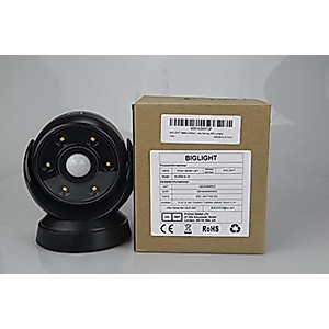 BIGLIGHT Battery Operated Motion Sensor Spotlight, Wireless LED Flood Light Outdoor, Super Bright Waterproof Security Lighting, Motion Uplight for Wall Front Door Shed Hallway, 200 Lumens