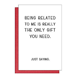 Maplelon Funny Birthday Card for Brother, Joke Bday Card for Sister, Hilarious Happy Birthday Card for Cousin