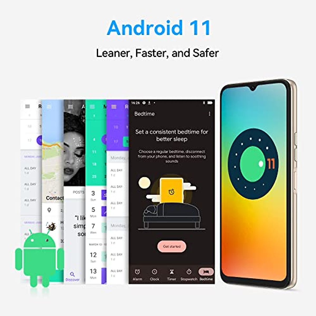 UMIDIGI Power 7 MAX Cell Phone, 6GB+128GB 10000mAh Battery Unlocked Smartphone with 6.7" Full Screen + 48MP AI Triple Camera Android Smartphone Gold
