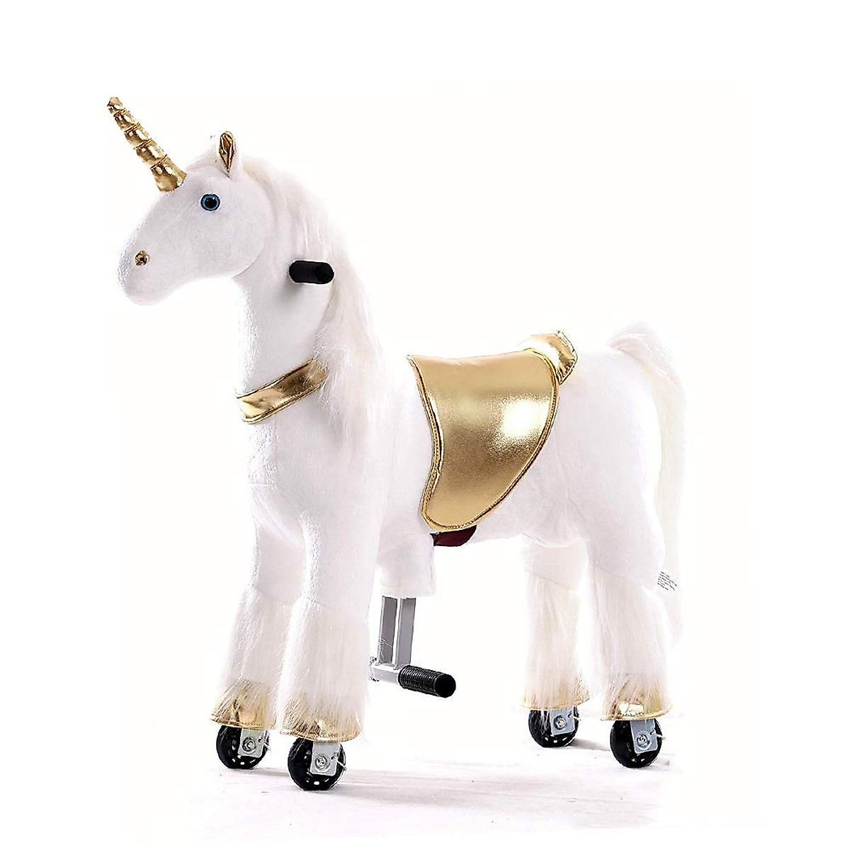 Gidygo Kids Ride on Walking Unicorn Rocking Horse Riding Toy for Children for 3-6 Years Old