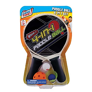 Wham-O Game Time Ultimate Paddle Ball 4 in 1