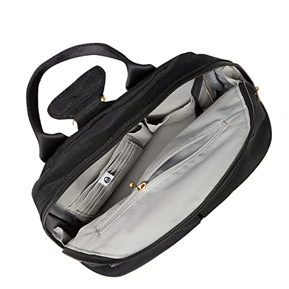 Baggallini womens Naples convertible backpack, Black Gold Hardware, One Size US