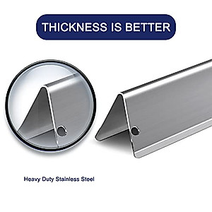 Meyafiny Replacement Flavorizer Bars for Weber 66033, 66796, 66030, Weber Genesis II Series, II S 435, II LX E/S-440, II E/S 410, Heat Deflectors Stainless Steel Kits(66030-7)