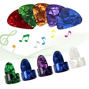 30pcs Silicone Guitar Finger Guards Fingertip Protectors Fingertip Protection Covers Caps for Stringed Instruments, Sewing and Embroidery (5 Sizes)