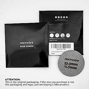 Normcore 53.3mm Puck Screen - Lower Shower Screen - Metal Contact Screen for Espresso 54mm Portafilter Filter Basket - 1.7mm Thickness 150μm - 316 Stainless Steel