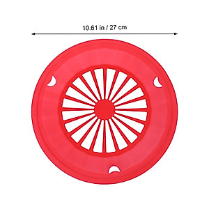 DOITOOL 10pcs Grill Plate Round Bbq Paper Plate Trays Disposable Plates Holder Bbq Plate Tray Floral Paper Plates Snack Platter Colorful Plates Picnic Plate Tray Thing Plastic Food Travel